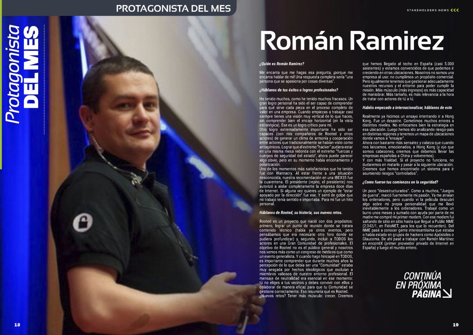 Román Ramírez Protagonista del Mes – Stakeholders.news