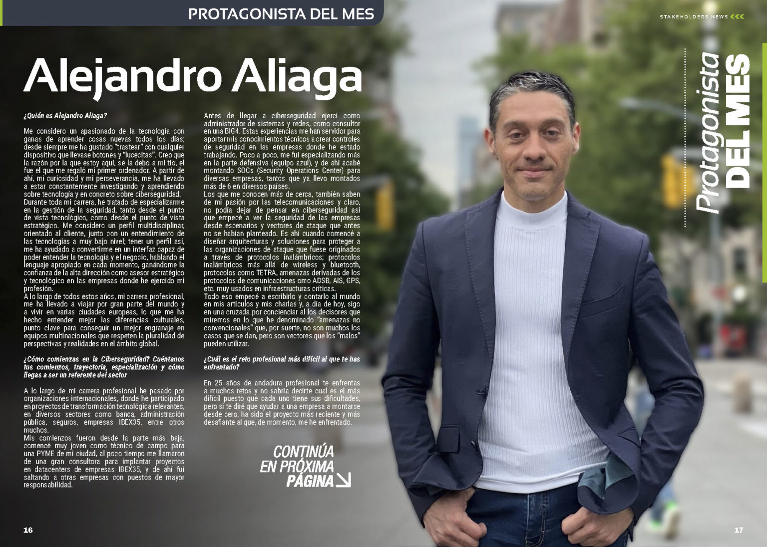 Alejandro Aliaga Protagonista del Mes - Stakeholders.news